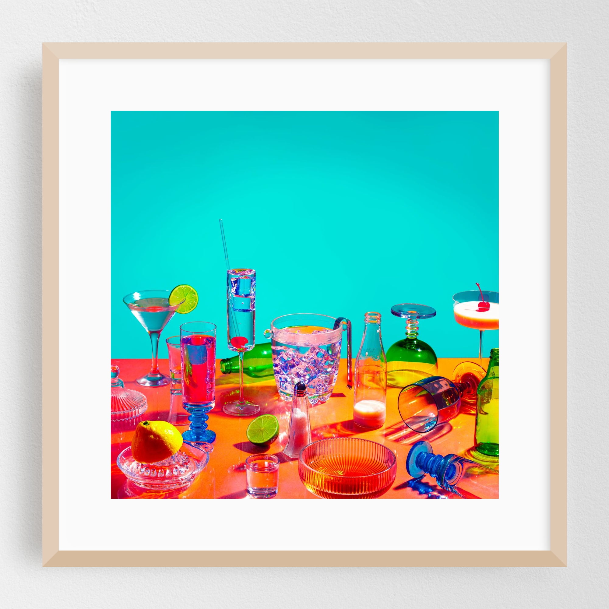 Colorful drinks - Photography Pop Art Retro Modern Art Psychedelic ...