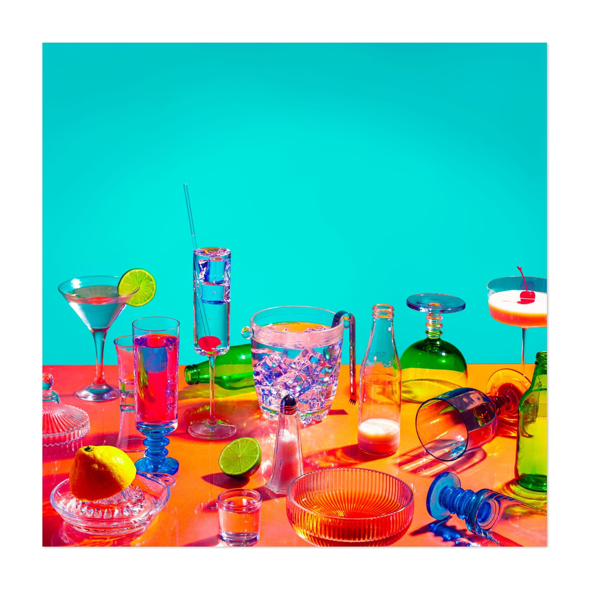 Colorful drinks - Photography Pop Art Retro Modern Art Psychedelic ...