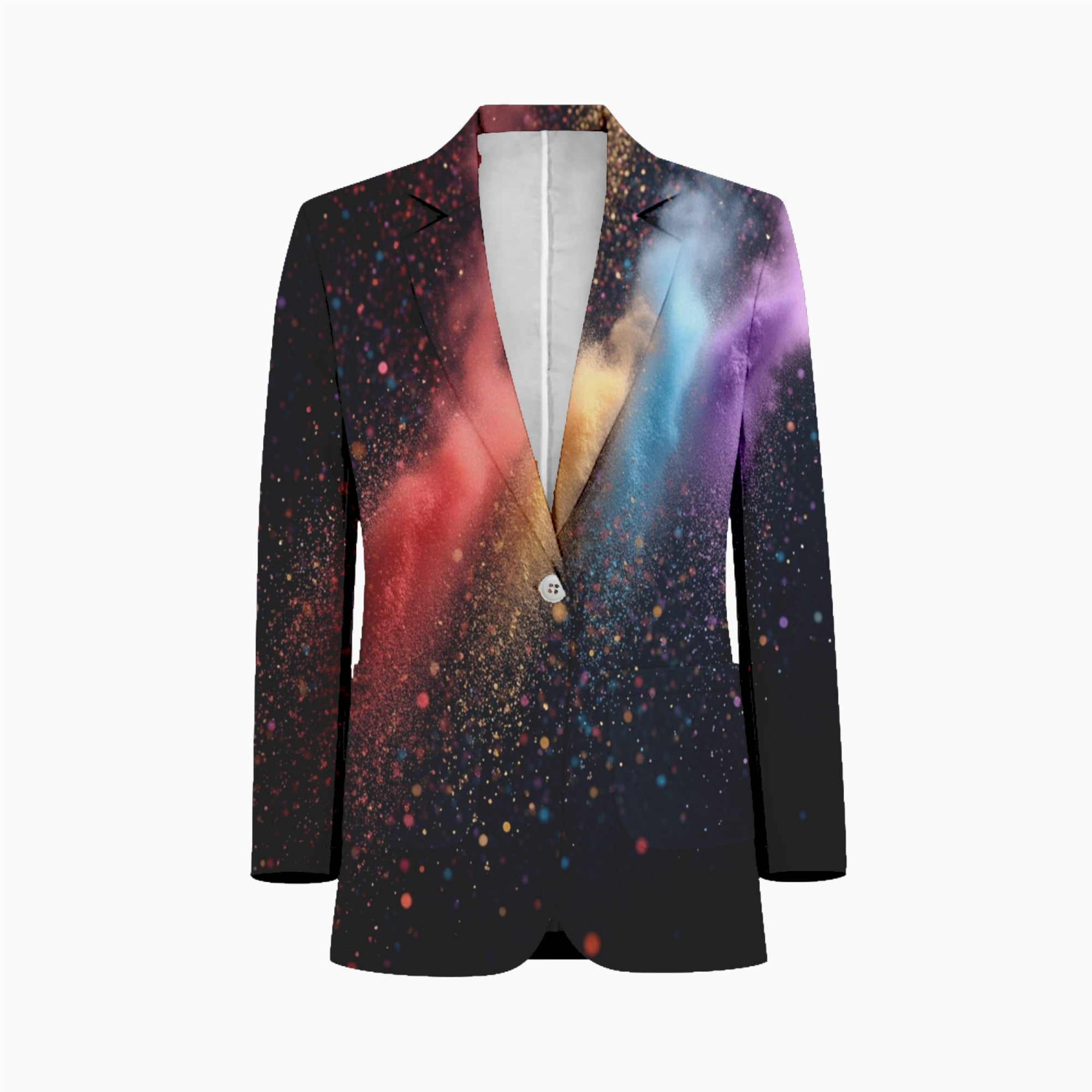 Colorful dust explosion texture Mens Suits Shawl Collar Slim Fit Suit ...