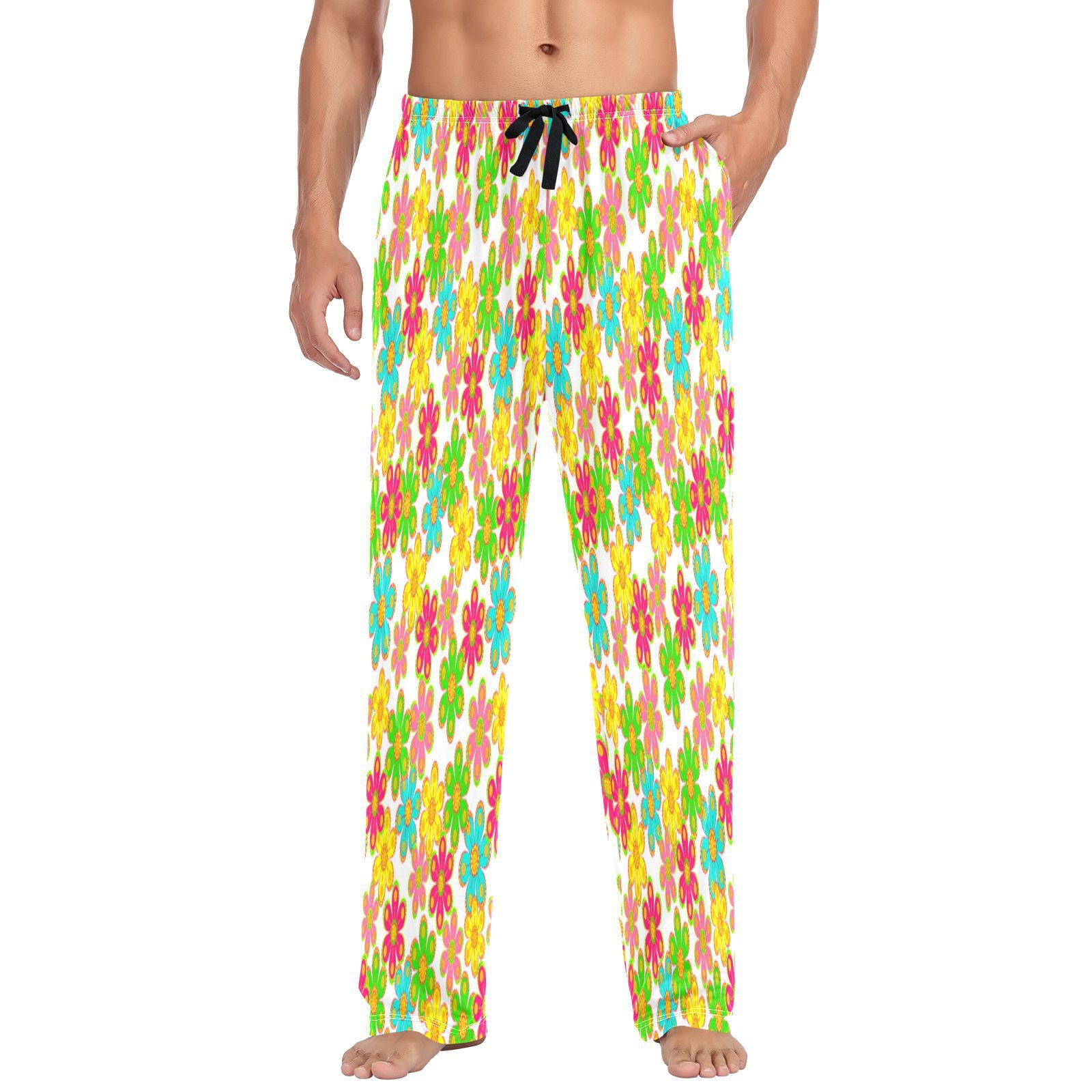 Colorful floral seamless pattern(6) Pajama Pants for Men, Men's ...