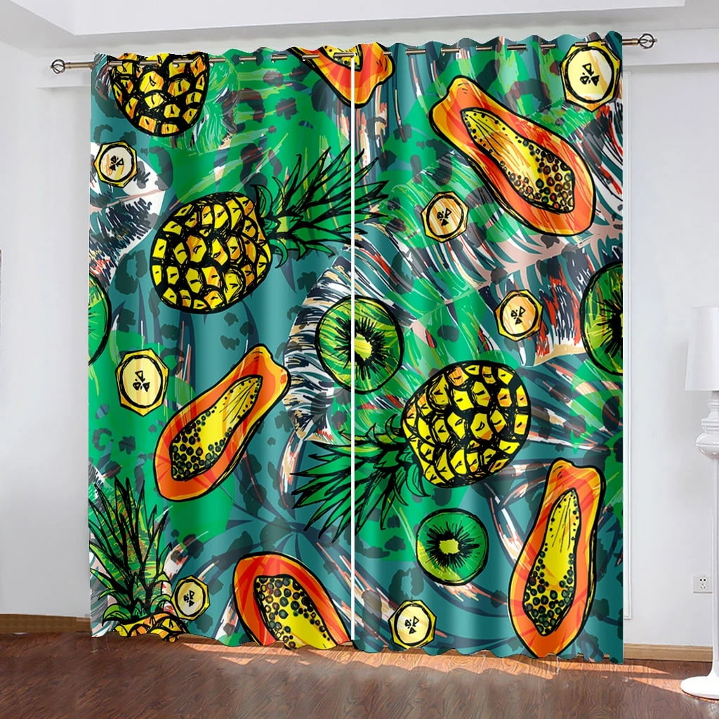 Colorful fruit pattern Banana pineapple digital print pattern Children ...
