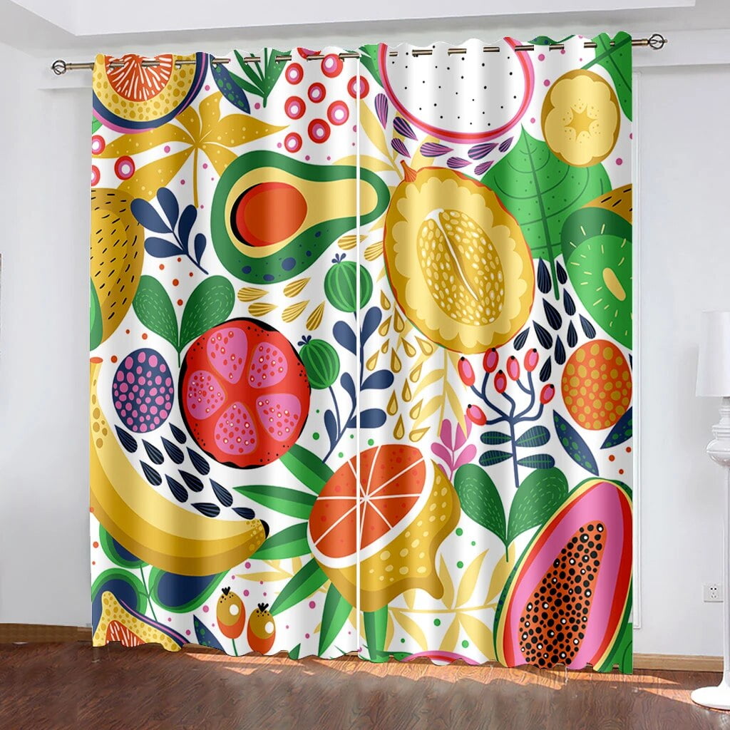 Colorful fruit pattern Banana pineapple digital print pattern Children ...