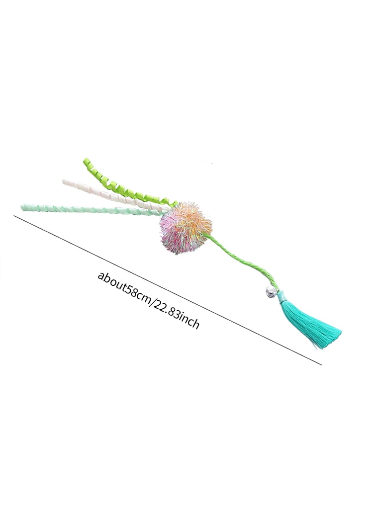 Colorful golden onion throwing small ball cat toy exquisite fringe ...