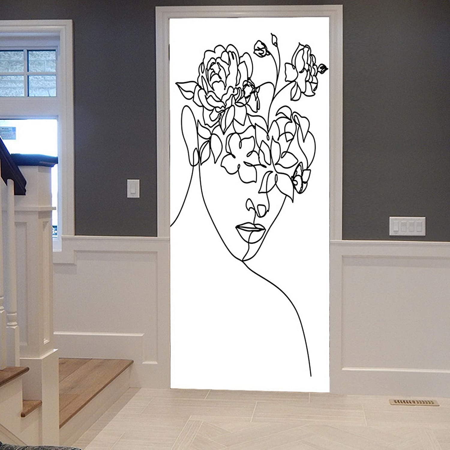 Colorful graffiti door stickers Street mural art door stickers Hip Hop ...