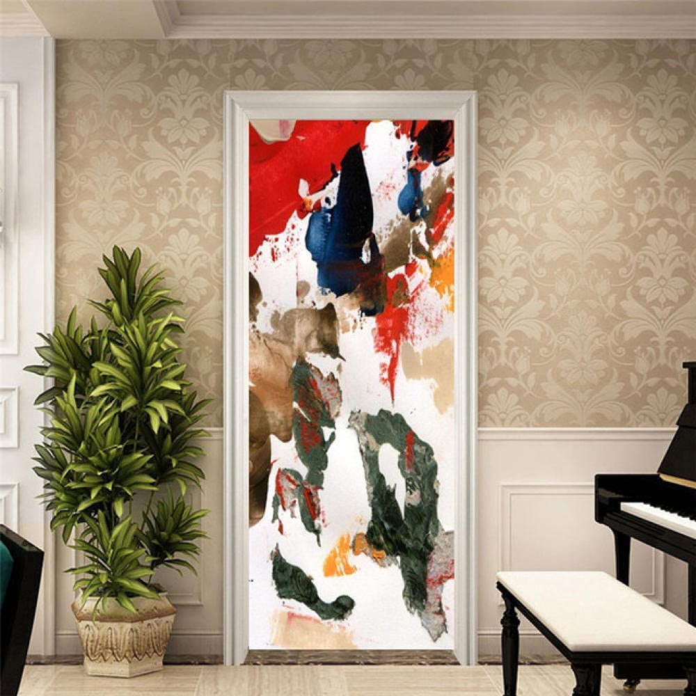 Colorful graffiti door stickers Street mural art door stickers Hip Hop ...