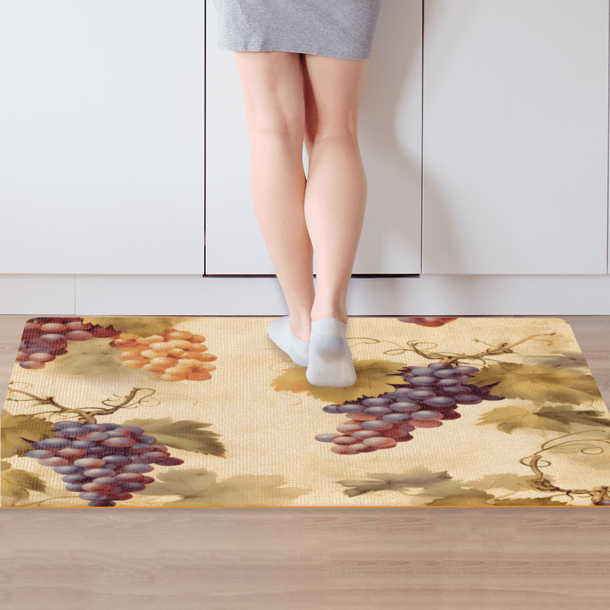Colorful grapes Kitchen mat anti-fatigue kitchen mat mat kitchen floor ...