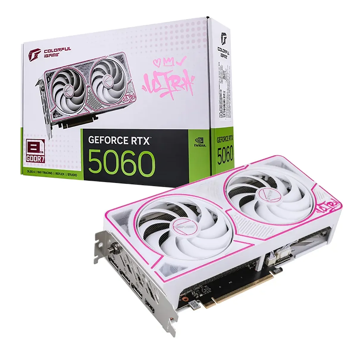Colorful iGame RTX 5060 Ultra W DUO OC 8GB Graphics Card - Walmart.com