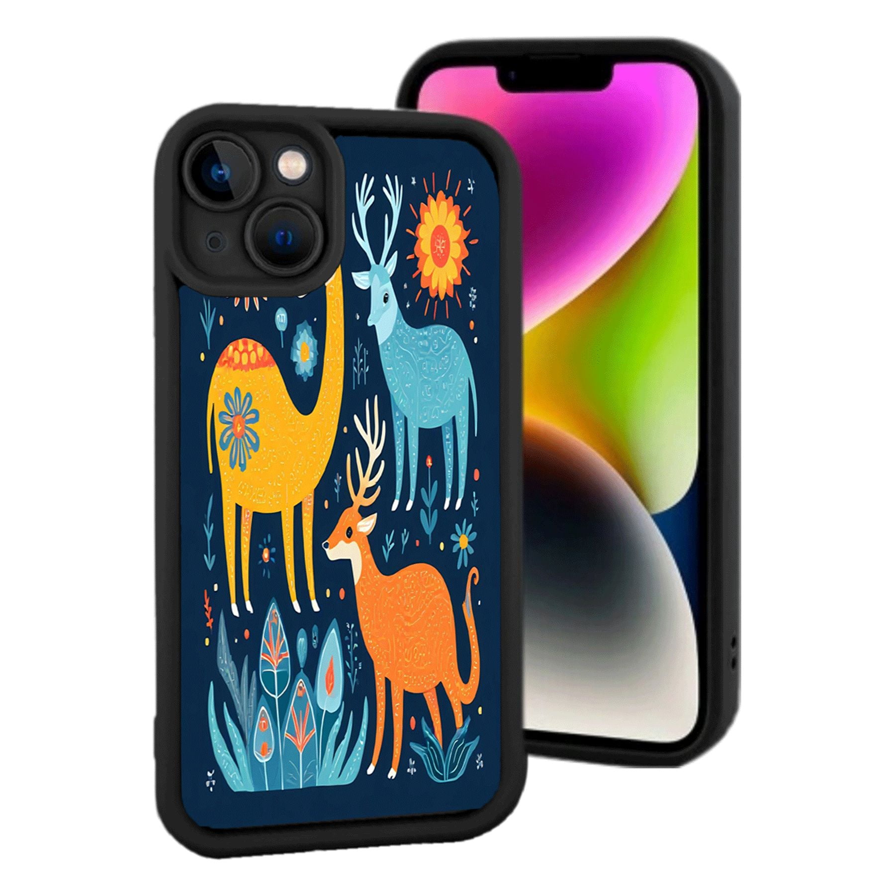 Colorful iPhone 15 Case - Lightweight Yellowing Resistant Featuring ...
