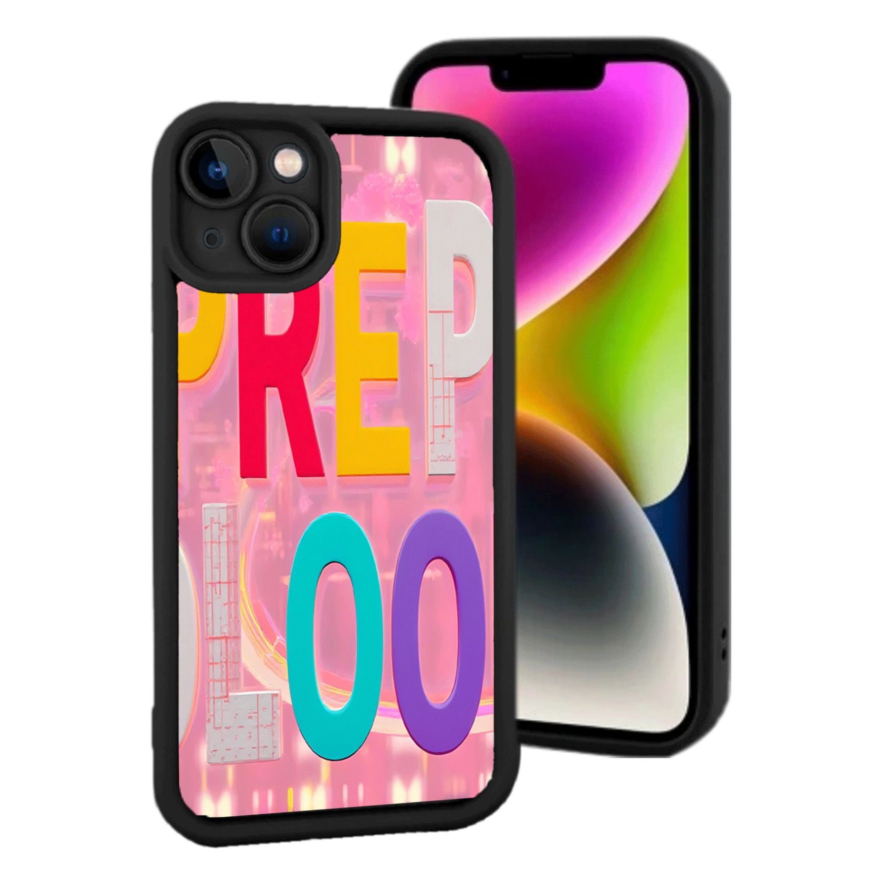 Colorful iPhone 15 Case - Lightweight Yellowing Resistant Pink ...