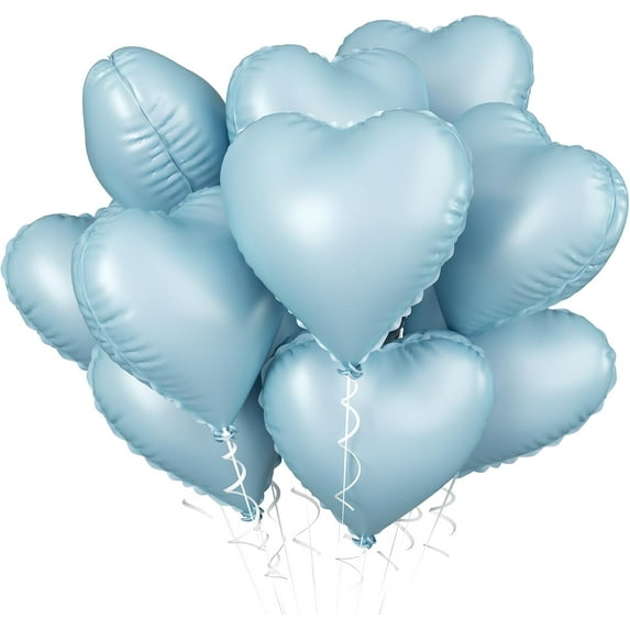 Colorful mixed heart-shaped balloons, 18 inch 10 pack love balloons, light candy colored love ...
