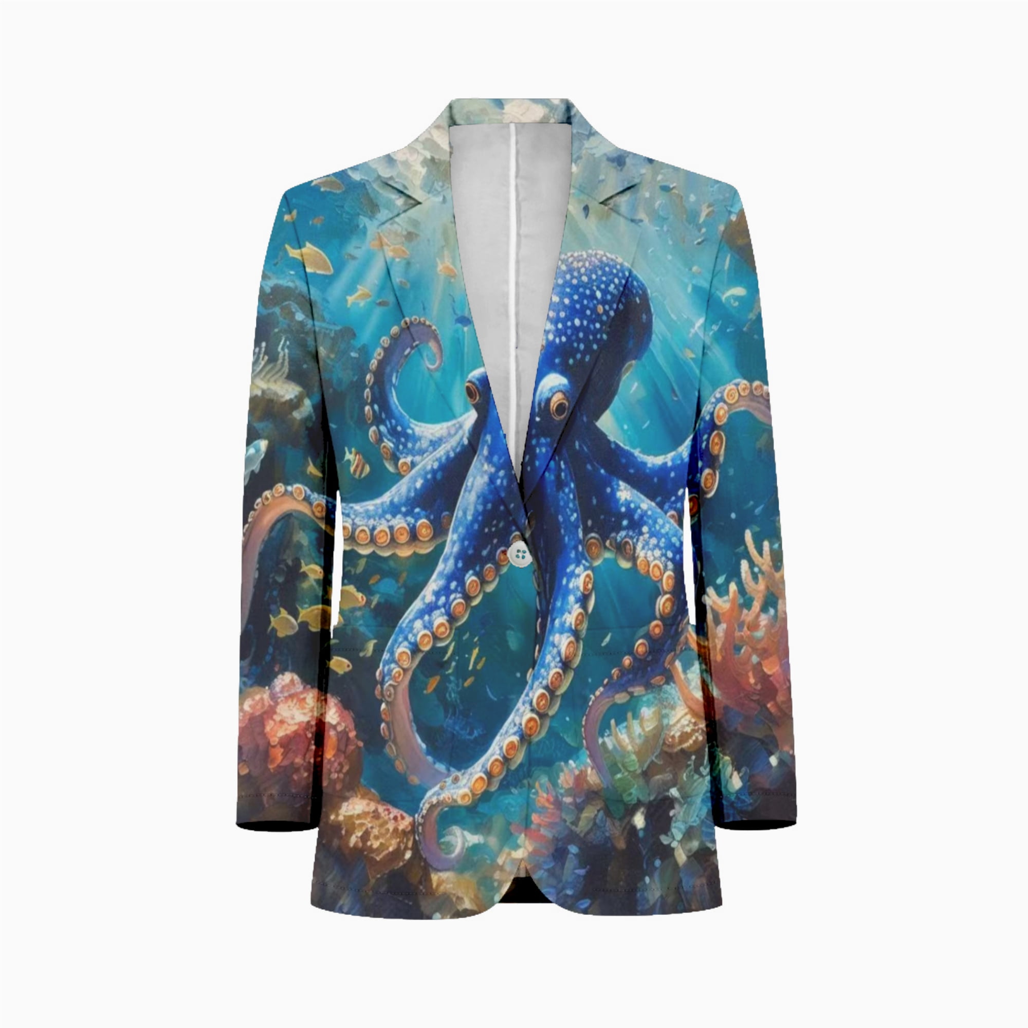 Colorful octopus under the sea Customized Men's Suits full man Shawl ...