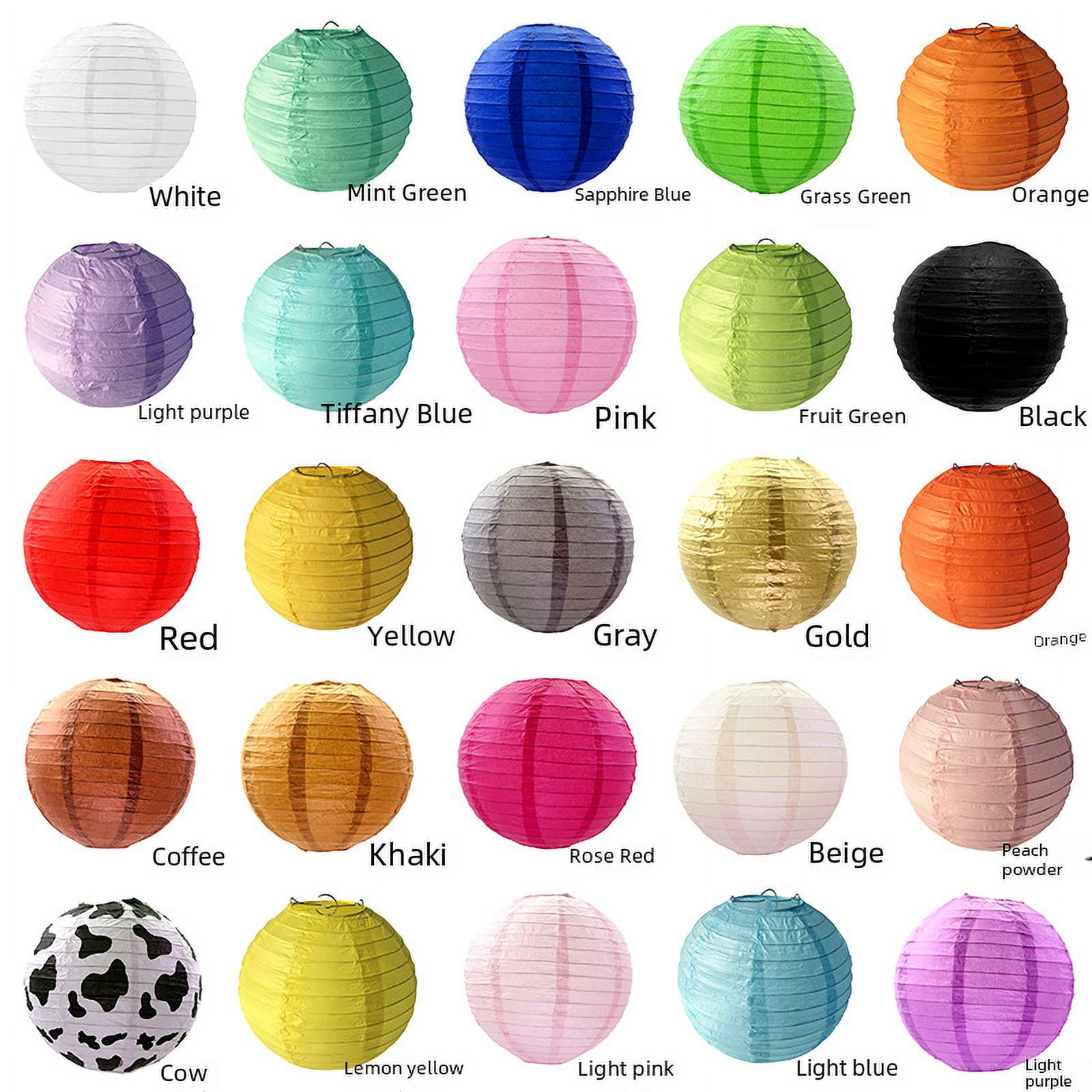 Colorful paper lanterns Spring Festival wedding paper lanterns festive ...
