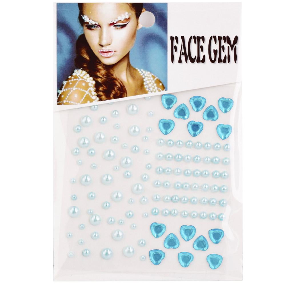 Colorful pearl sticker Eyes Face Temporary Tattoo DIY Body Nail Art ...