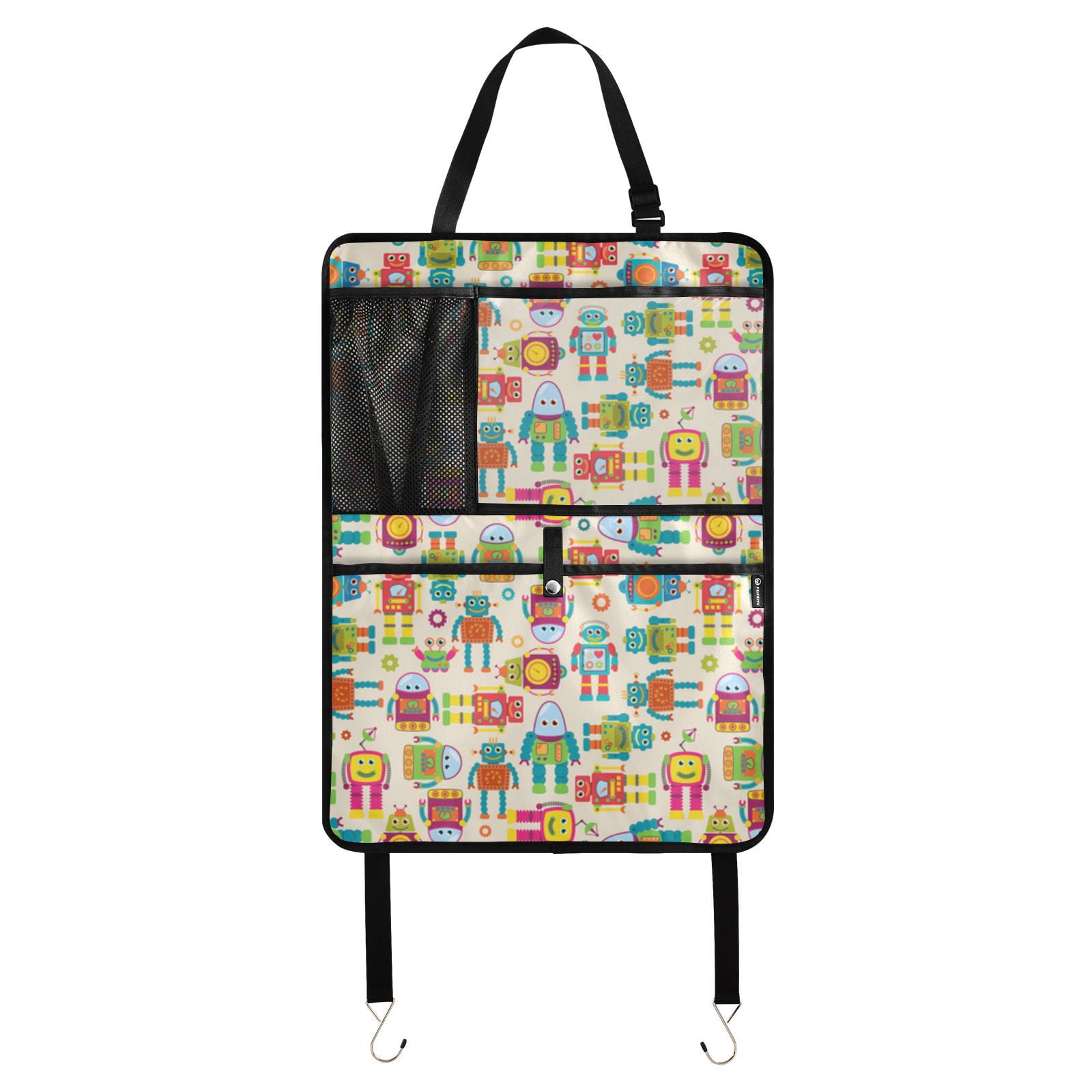 Colorful robot pattern design(2) 96 Pack Backseat Protector Seat Covers ...