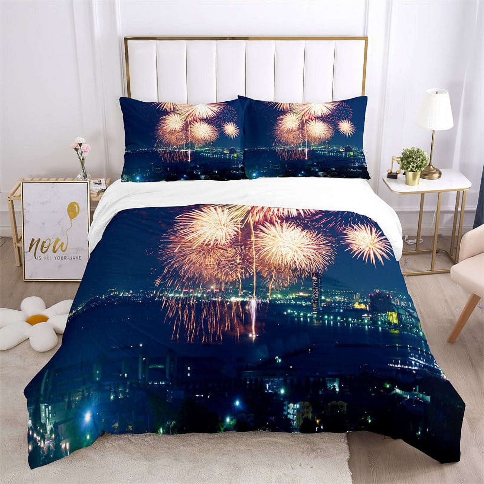 Colorful s Duvet Cover 3D Print Bedding Set City Night Scene In s ...