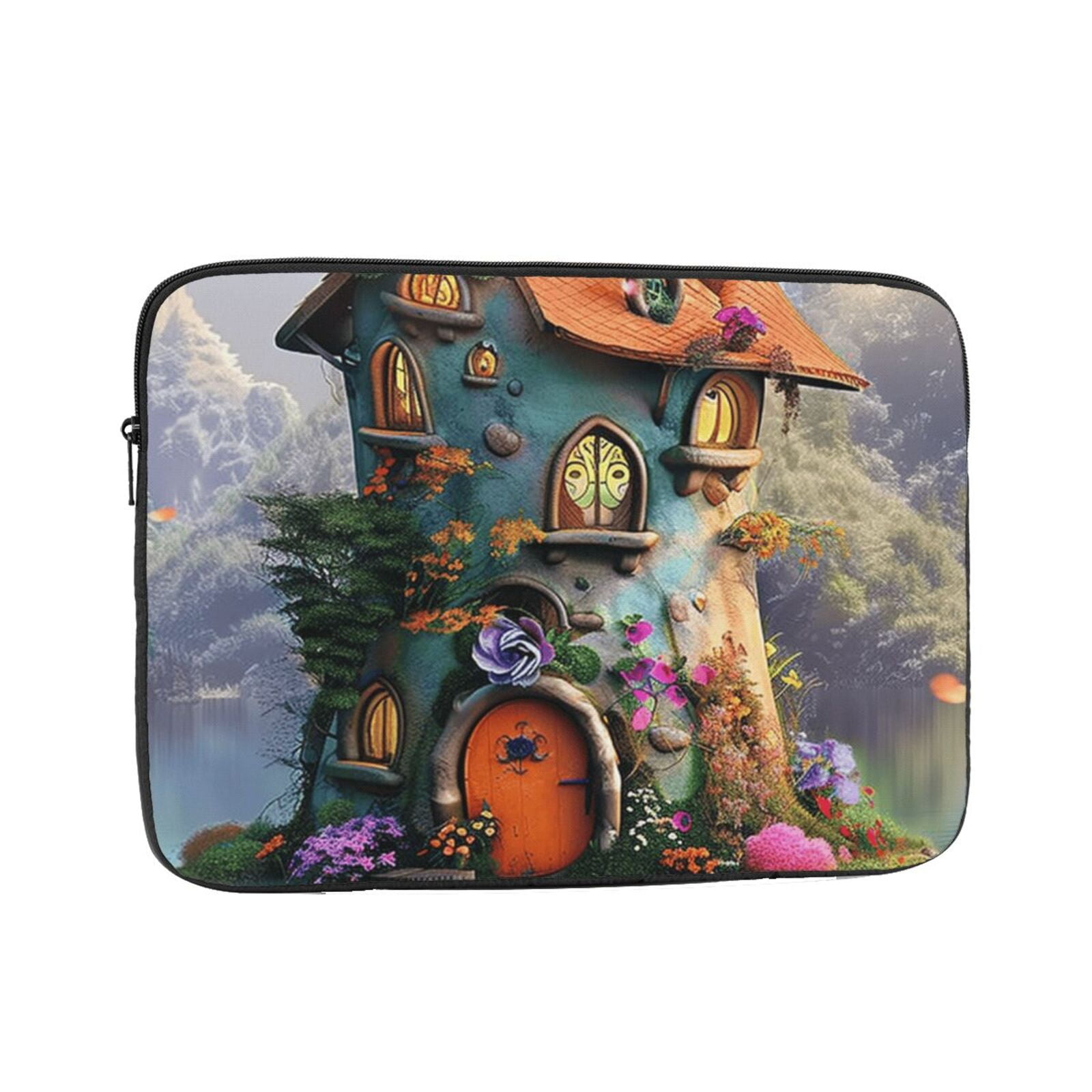 Colorful water fairy tale liner bag with pocket for laptops and laptops ...