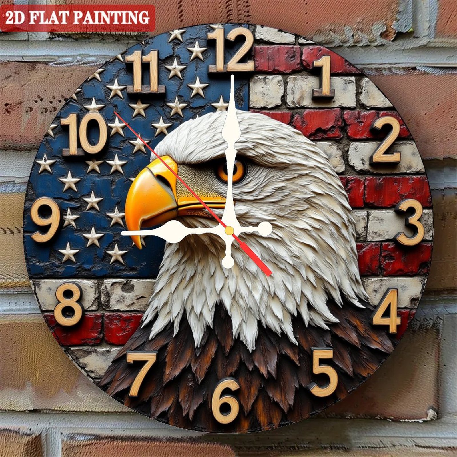 Colorful world map clock, vibrant global - themed timepiece. 12 - inch ...