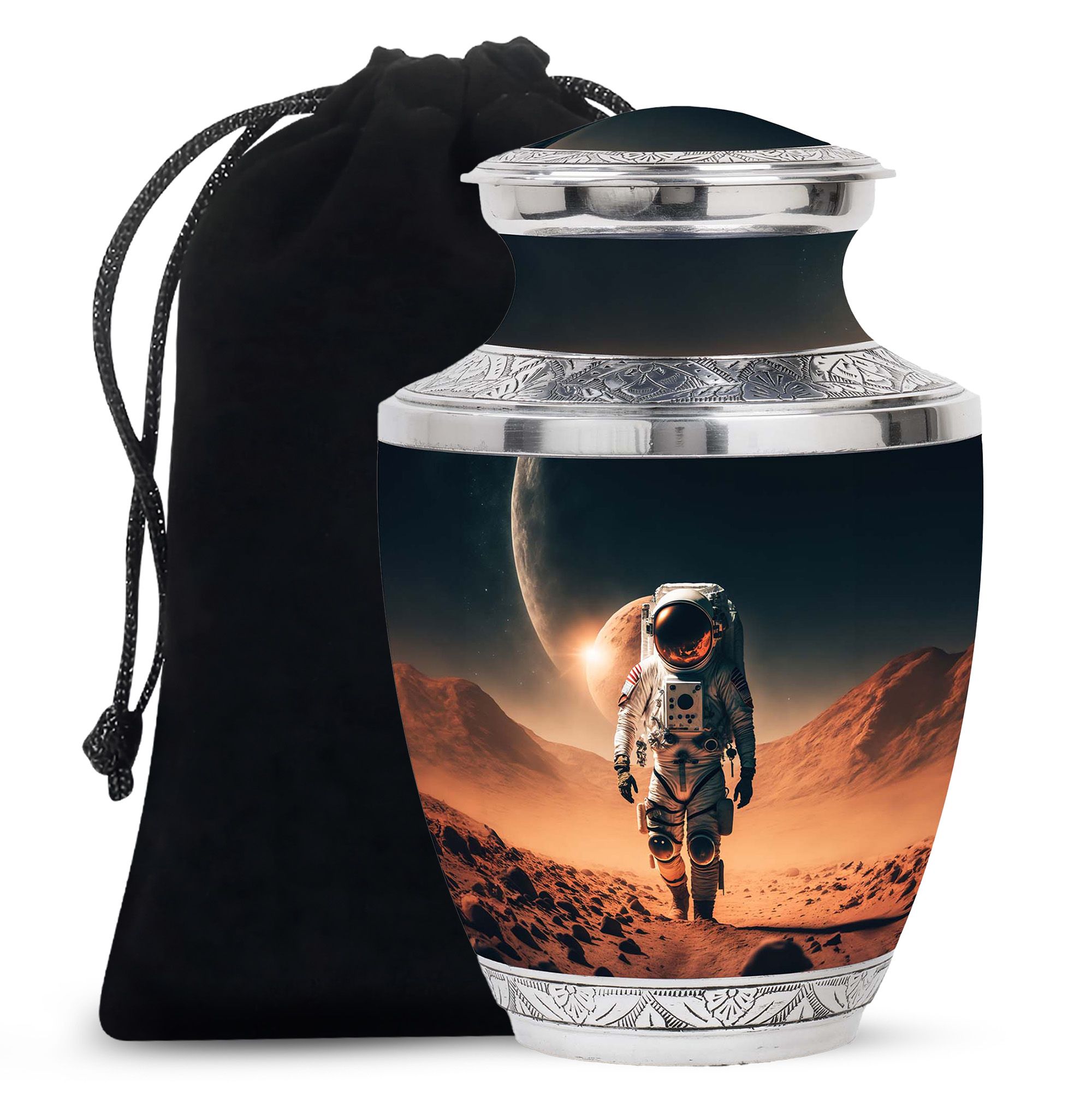 Colorfull Astronaut Urns For Human Ashes Adult Male - Funeral Large Urn ...