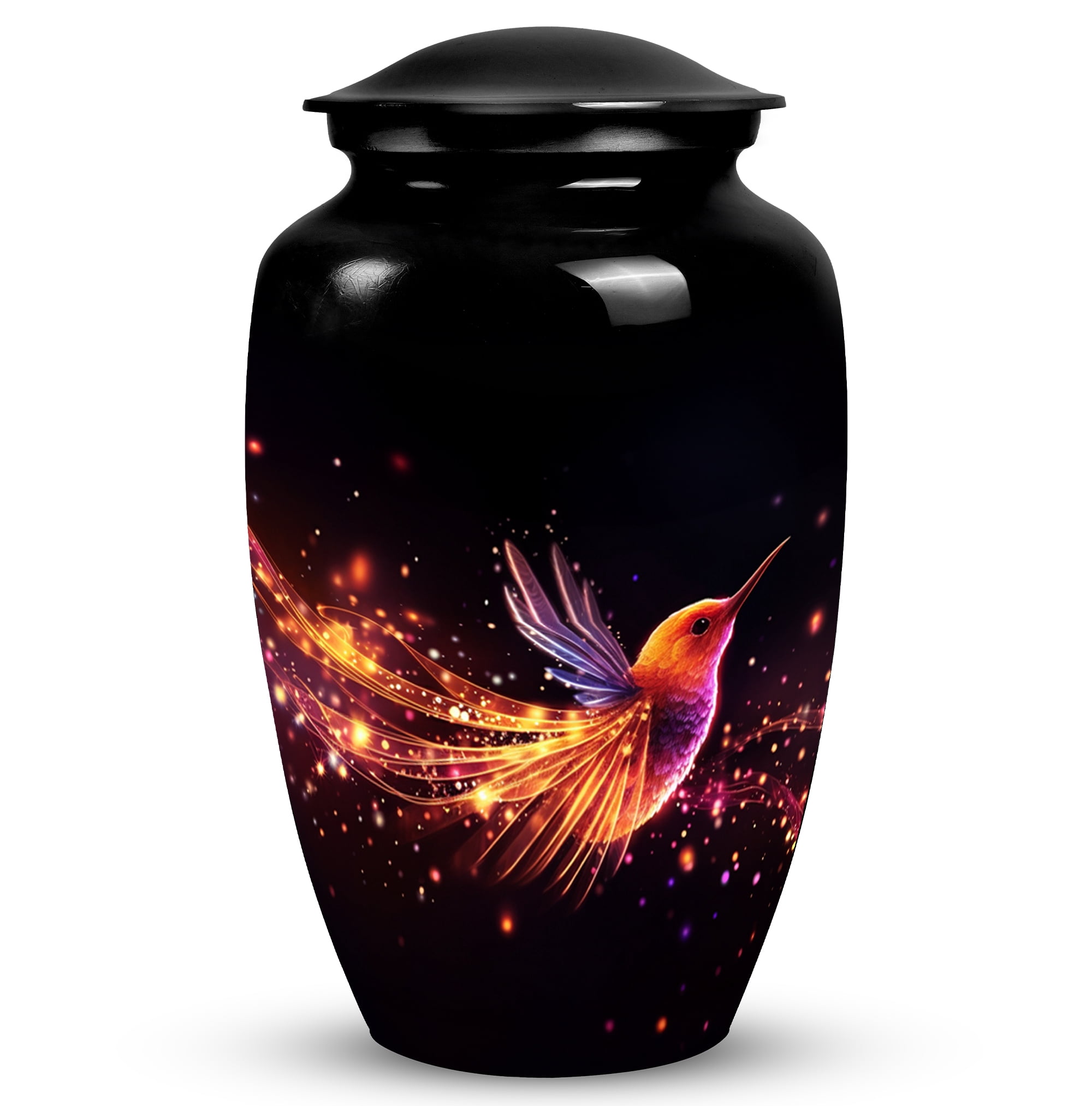 Colorfull Bird Sparrow Large Urn For Adult Ashes - Funeral Cremation ...