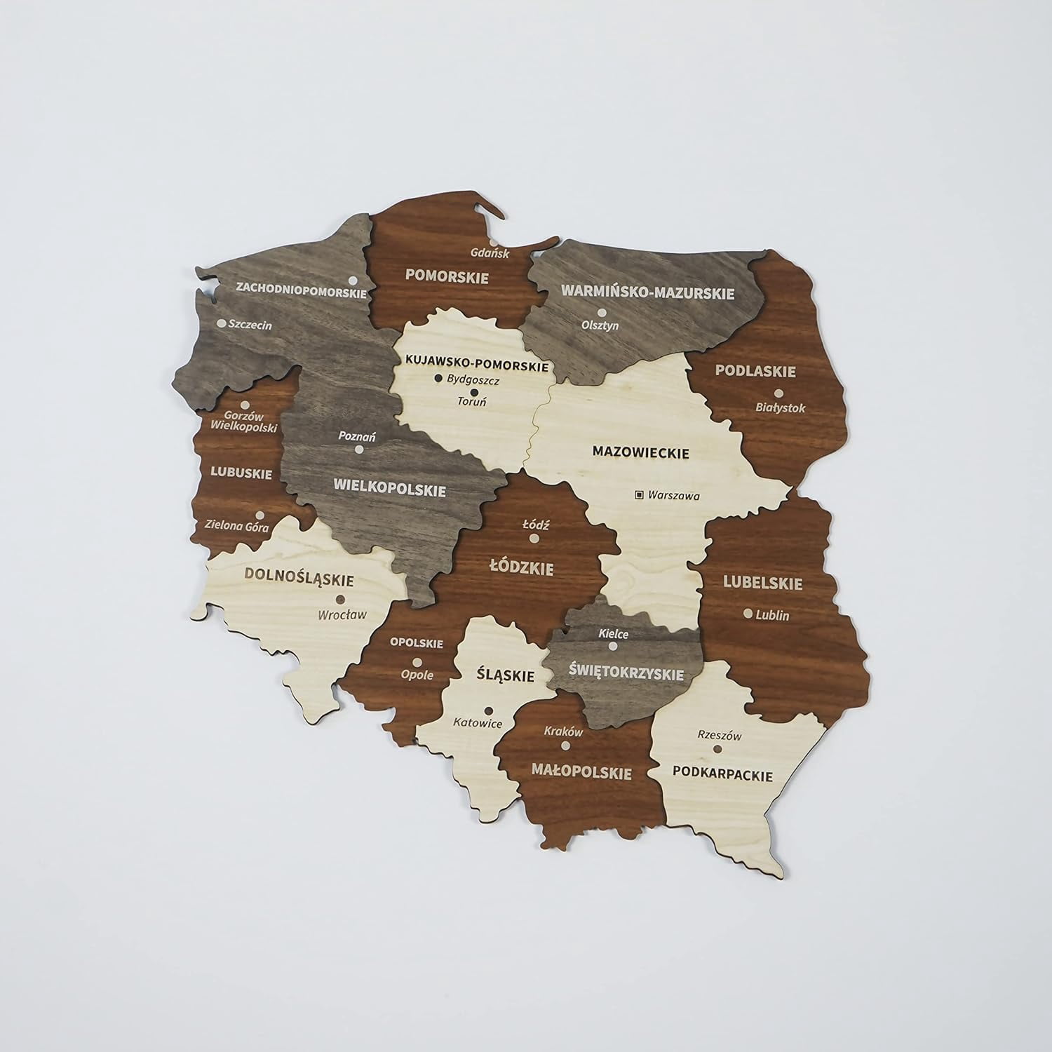 Colorfull Worlds Multilayered Wooden 3D Poland Wall Art, Gift for ...