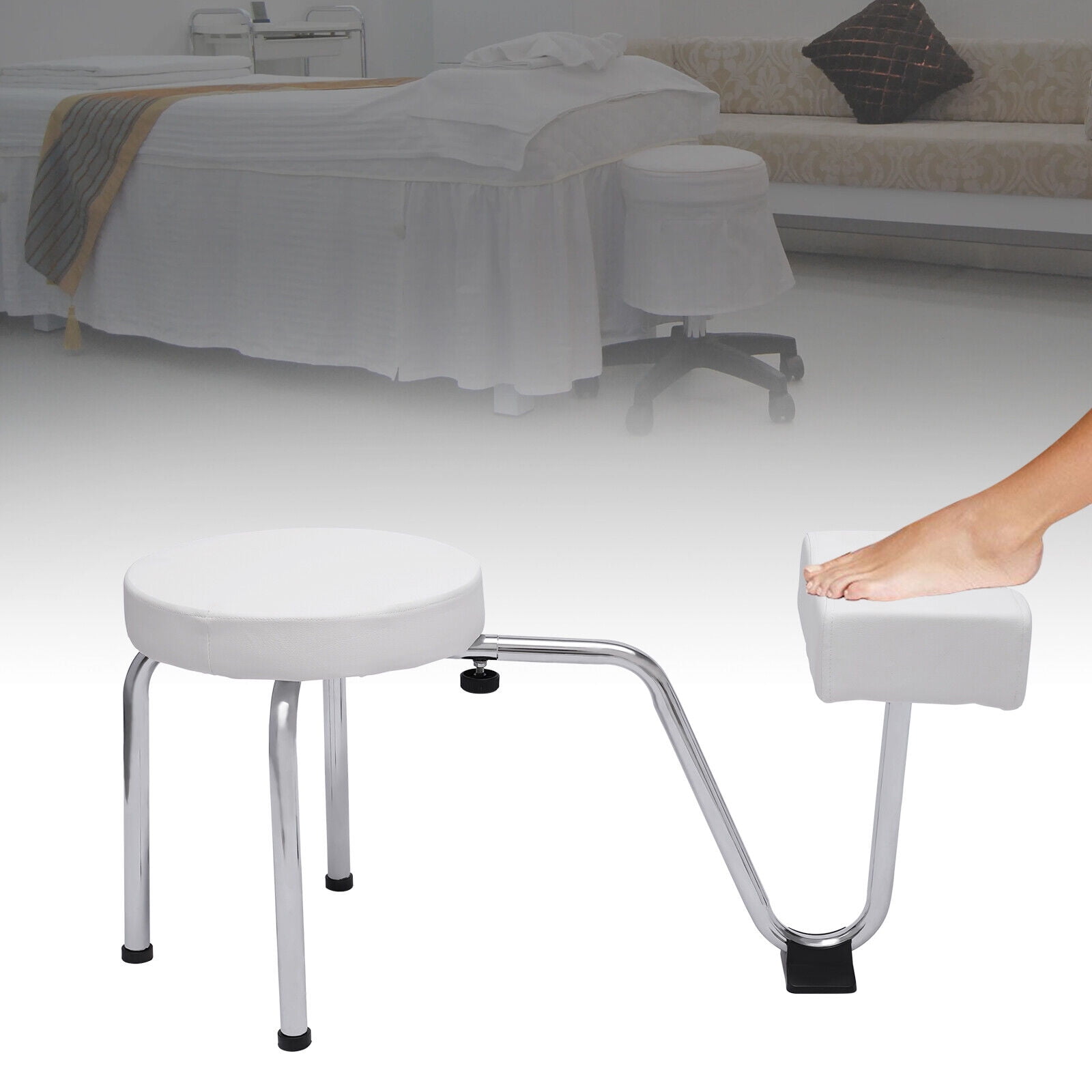 Colorfullrain Pedicure Leg Rest Stool Chair, Adjustable Height Tattoo ...