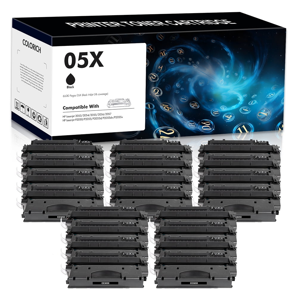 Colorich Compatible 05X CE505X Toner Cartridge for HP 05X 505X CE505X ...