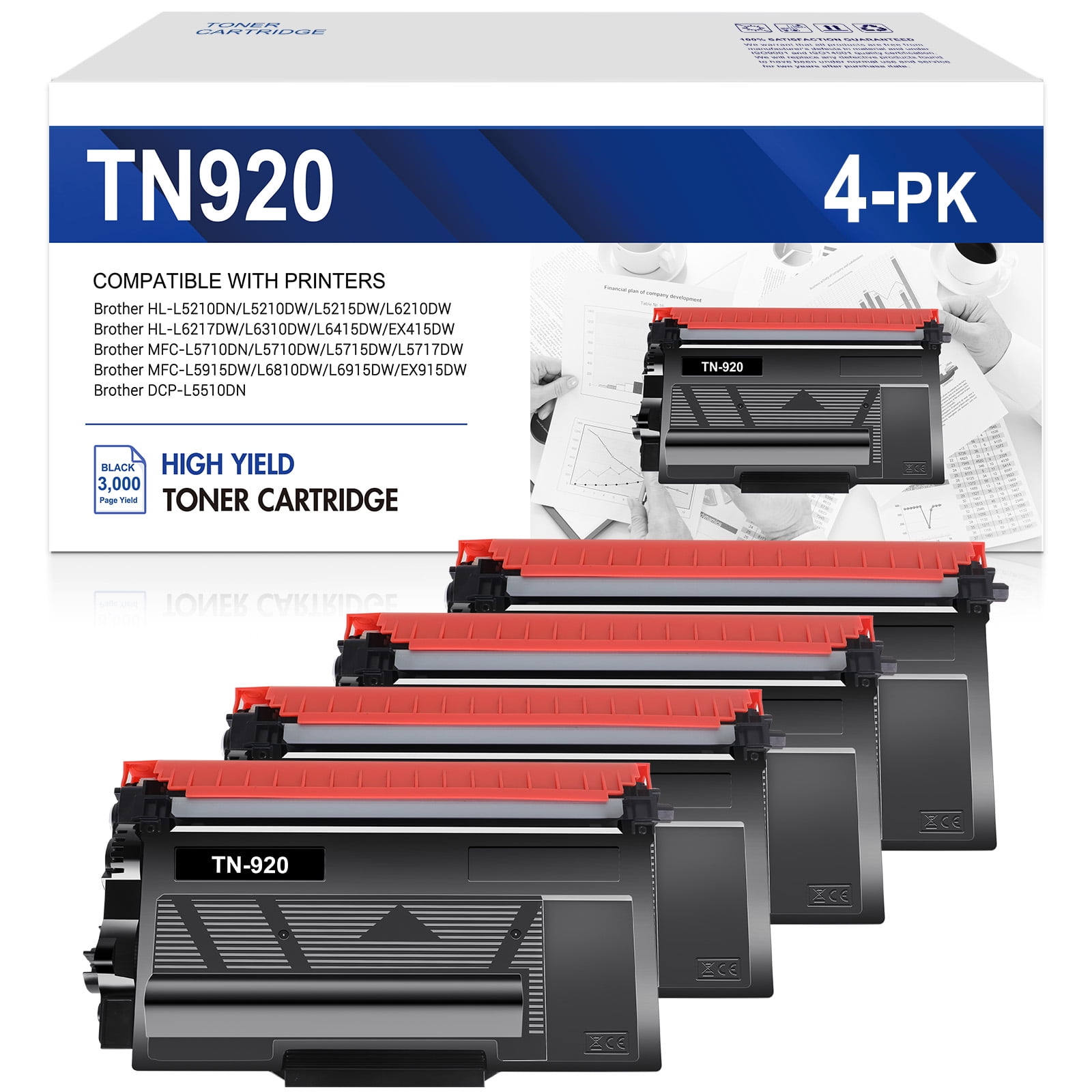 Colorich TN920 Toner Cartridge Compatible for Brother TN-920 HL-L5210DN ...