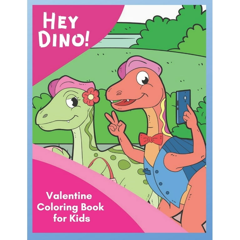 valentines coloring pages dinosaur