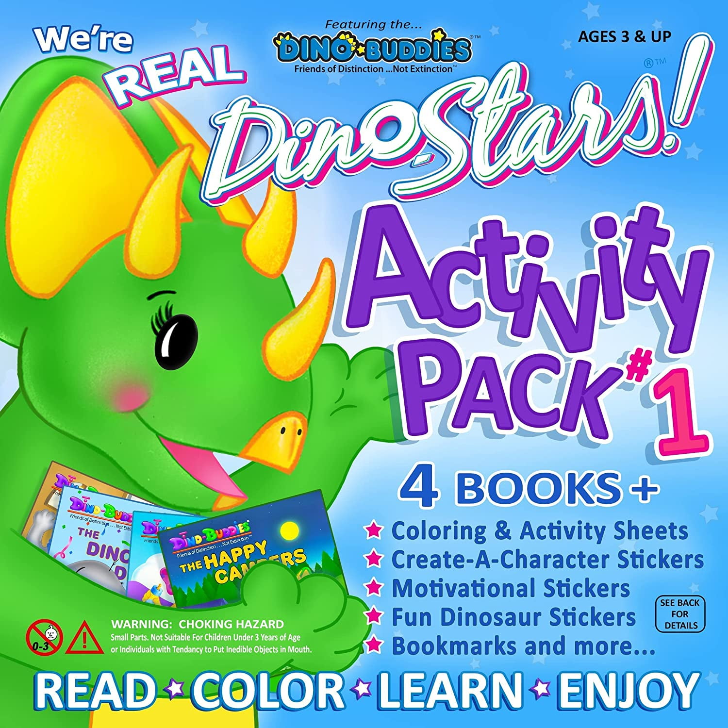 ® Coloring & Activity Pack #1 - Cute Dinosaur Coloring Book With ...