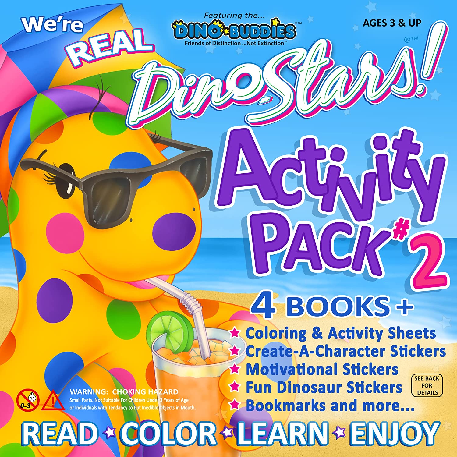 ® Coloring & Activity Pack #2 - Cute Dinosaur Coloring Book With ...