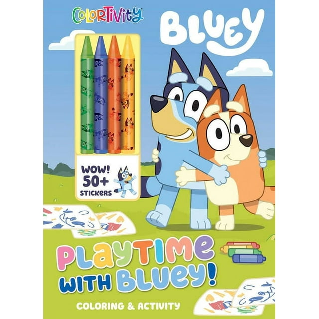 Coloring & Activity with Crayons: Bluey: Colortivity: Playtime with ...