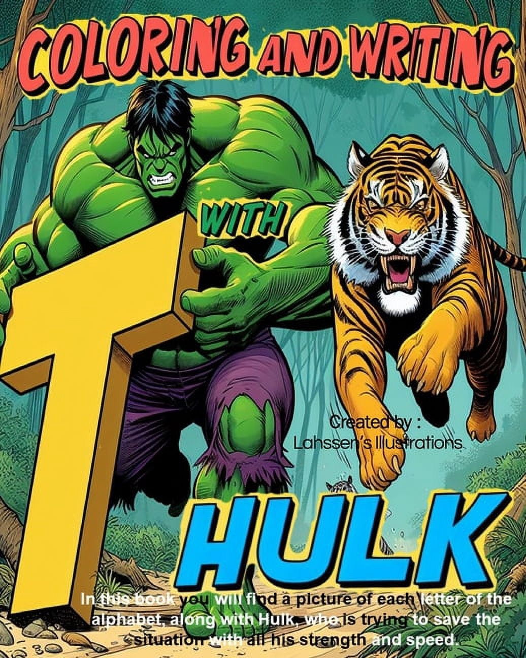 Coloring And Writing With Hulk: Fun discovery: A magical journey into ...