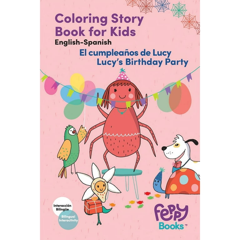 spanish english coloring book