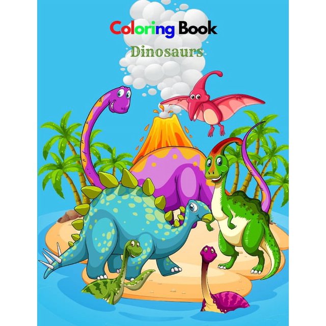 Coloring Book Dinosaurs: Dinosaur Coloring Book for Kids: Great Gift ...