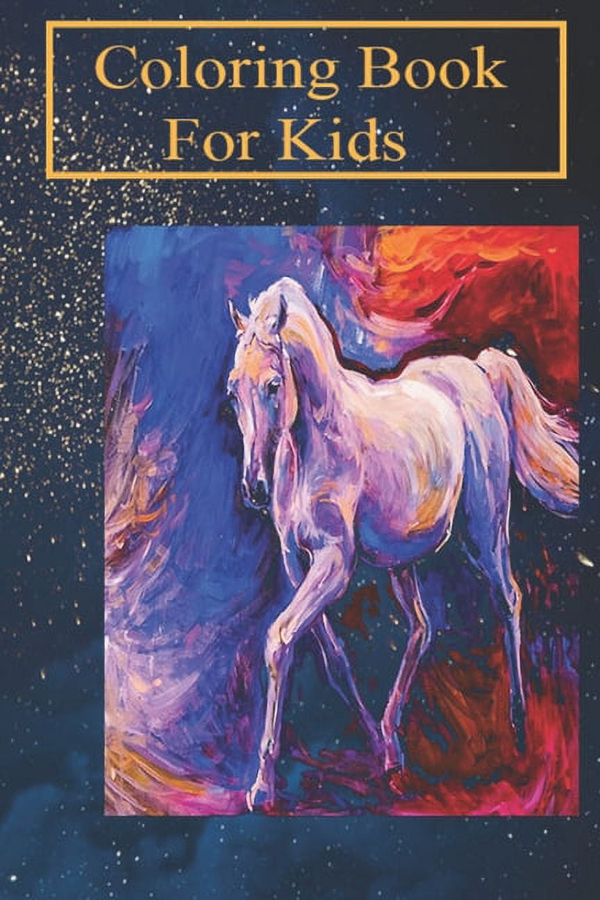 Coloring Book For Kids: Horse Ridding Equestarian Lovers Funny Horse ...