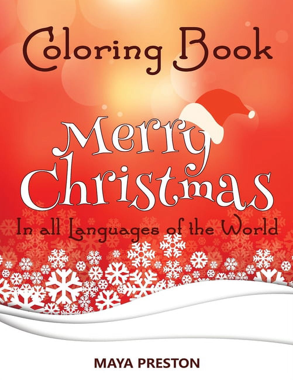 Coloring Book Merry Christmas: In All Languages Of the Wolrd - Walmart.com