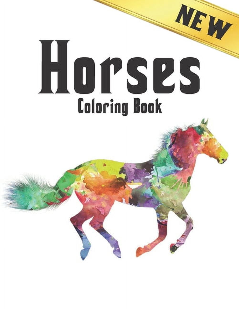 Coloring Book New Horses : Coloring Book Stress Relieving Horse Designs ...