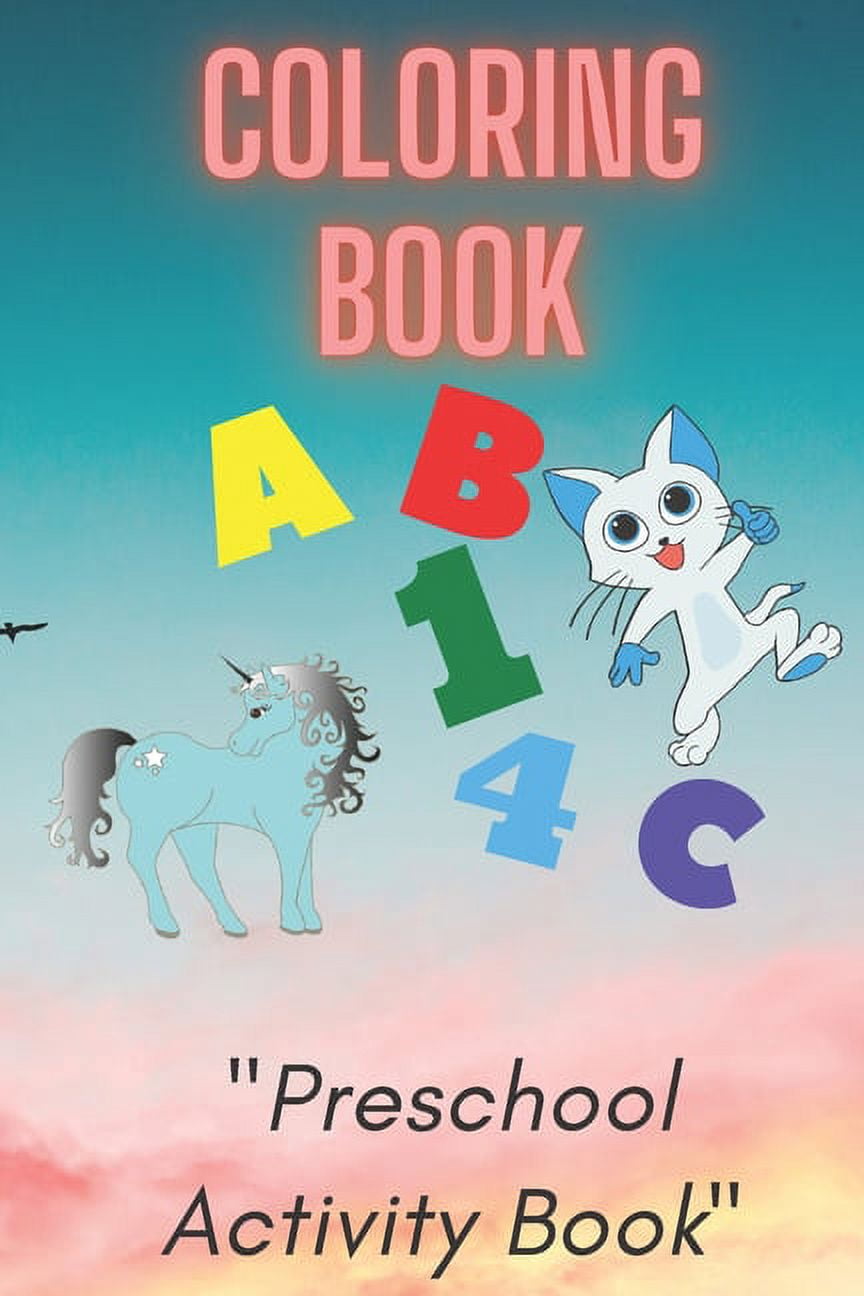 Coloring Book: Preschool or Pre-K learning and educational activities ...