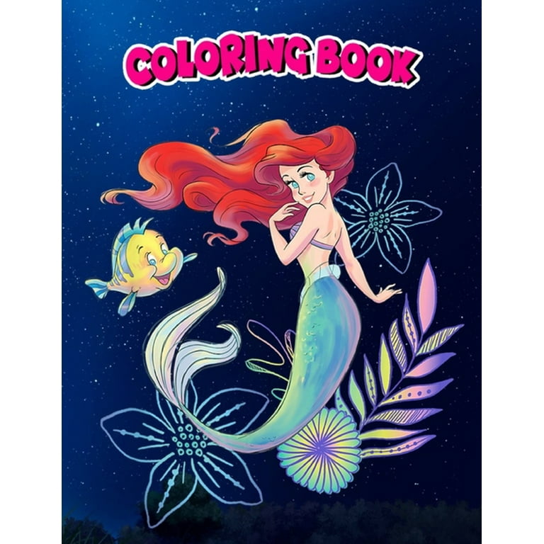 coloring pages of ariel in the sea
