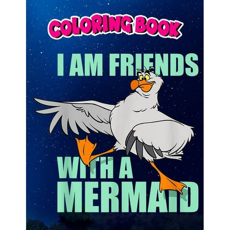 Little Mermaid Scuttle Coloring Pages