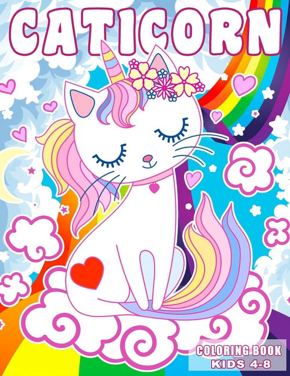 Coloring Book Unicorn: Caticorn Coloring Book: For Kids 4-8 Animal ...