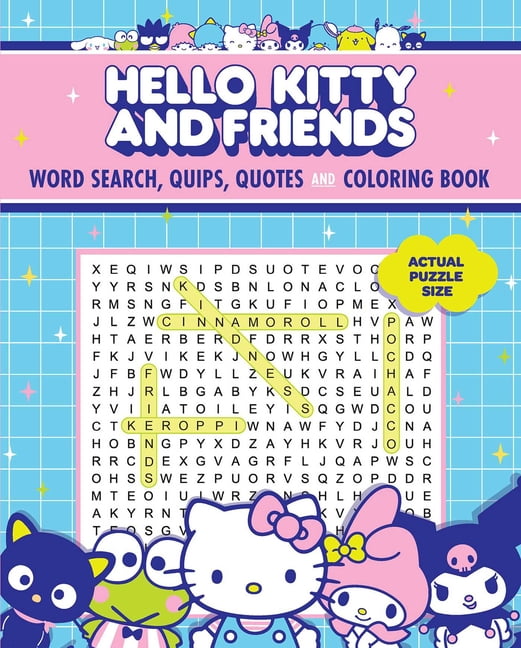 Coloring Book & Word Search Hello Kitty and Friends Word Search, Quips ...