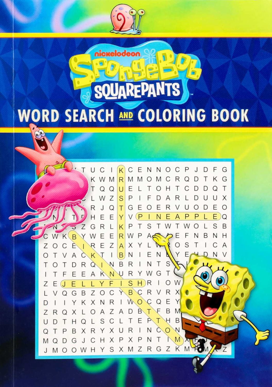 SpongeBob SquarePants Word Search and Coloring Book (Paperback ...