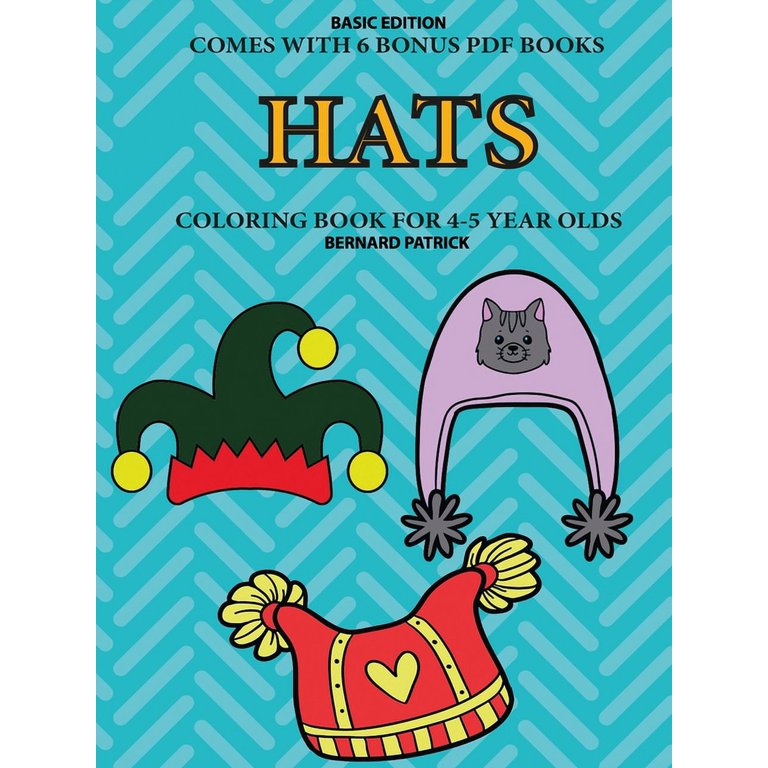 coloring book hats