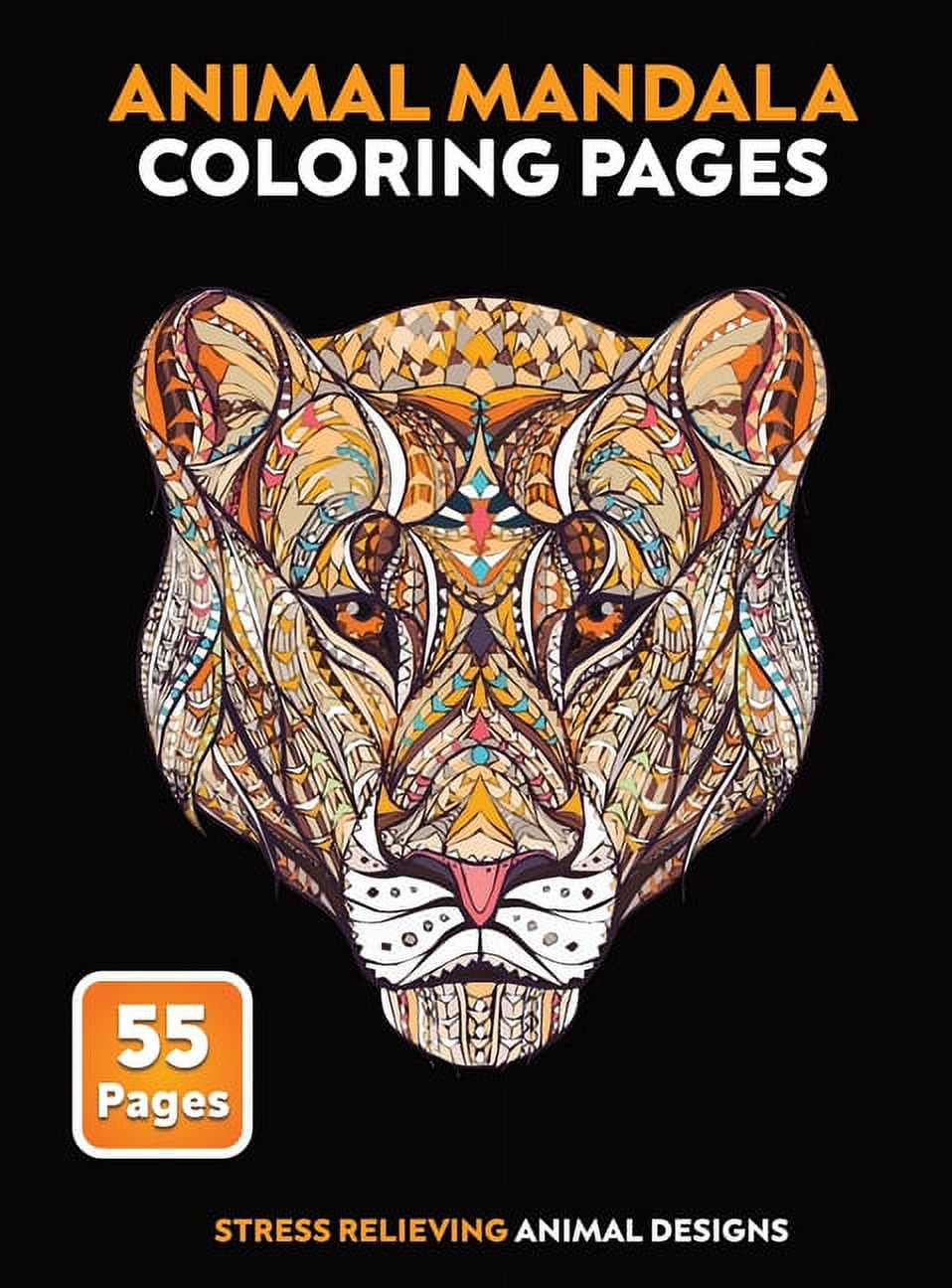 Coloring Book for Adult: Animal mandala designs for stress relief an ...