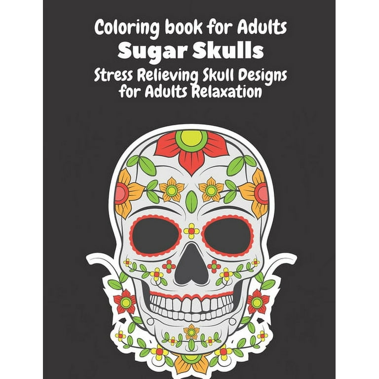 sugar skull coloring pages for adults