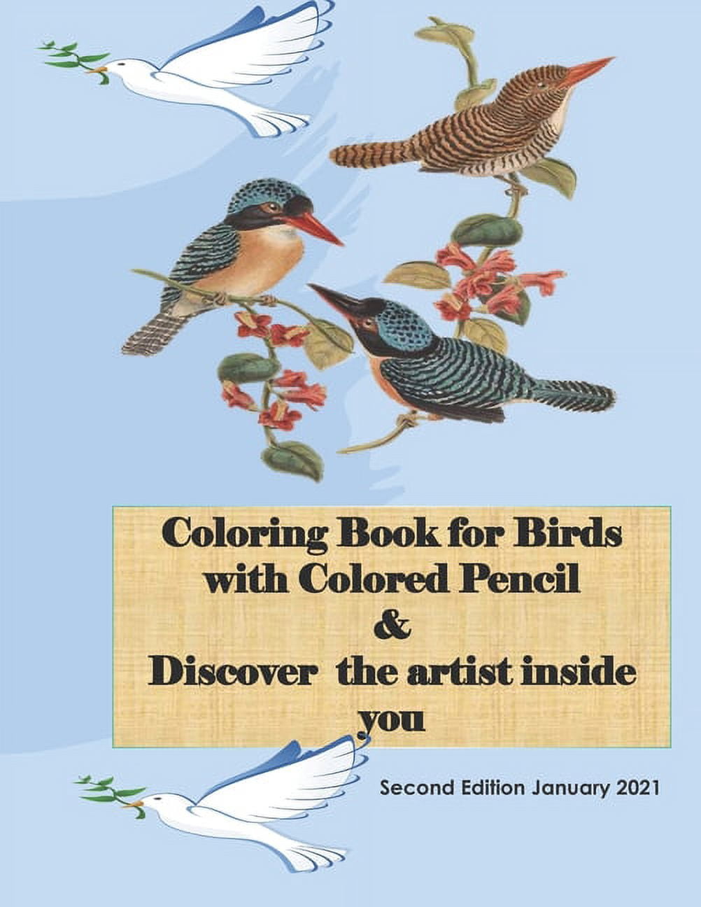 Coloring Book for Birds with Colored Pencil & Discover the artist ...