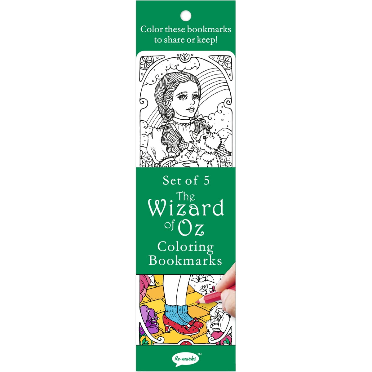 Coloring Bookmarks 5/Pkg-Wizard Of Oz - Walmart.com