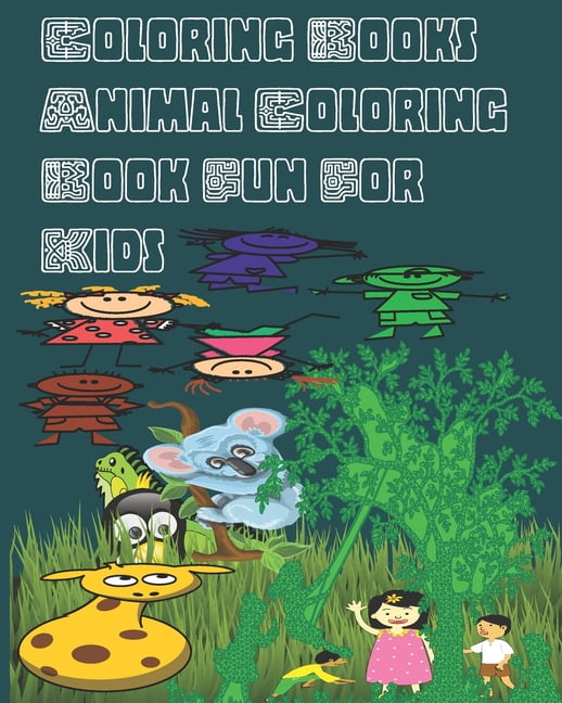 Coloring Books Animal Coloring Book Fun For Kids: Fun with Letters ...