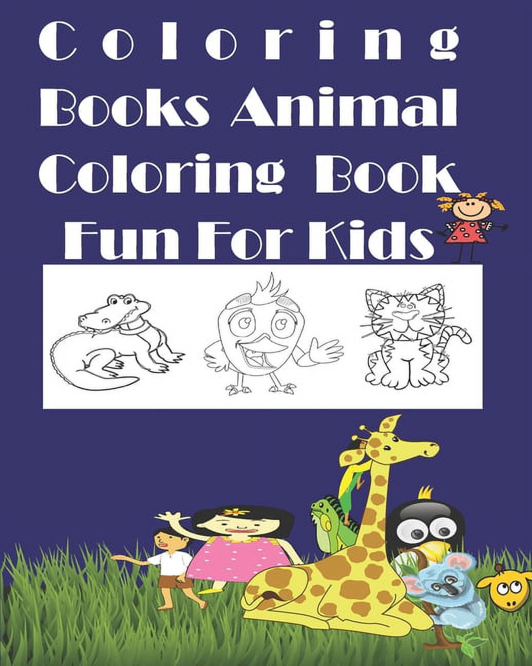 Coloring Books Animal Coloring Book Fun For Kids: Fun with Letters ...
